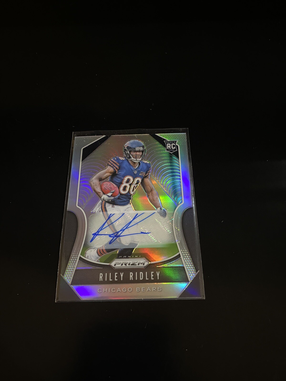 RILEY RIDLEY 2019 PANINI PRIZM Silver Auto PRIZMS ROOKIE RC #354 BEARS ...