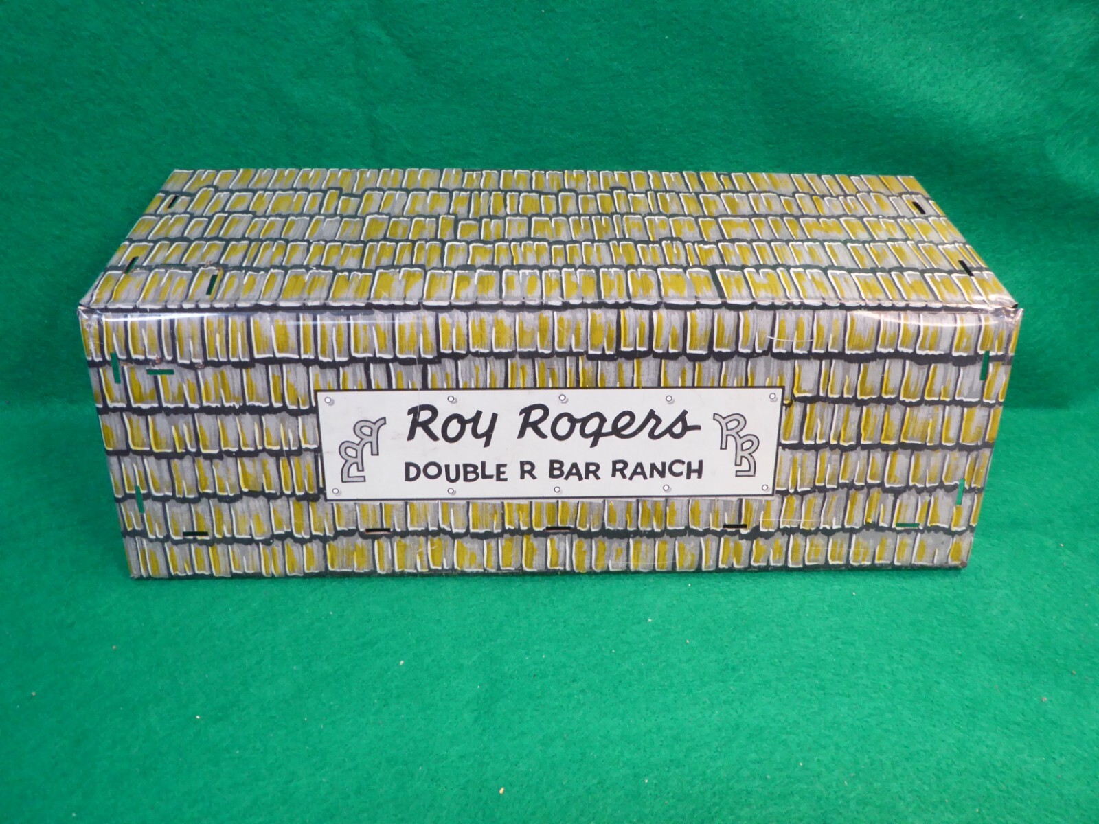 vintage marx roy rogers ranch play set cabin roof only | eBay