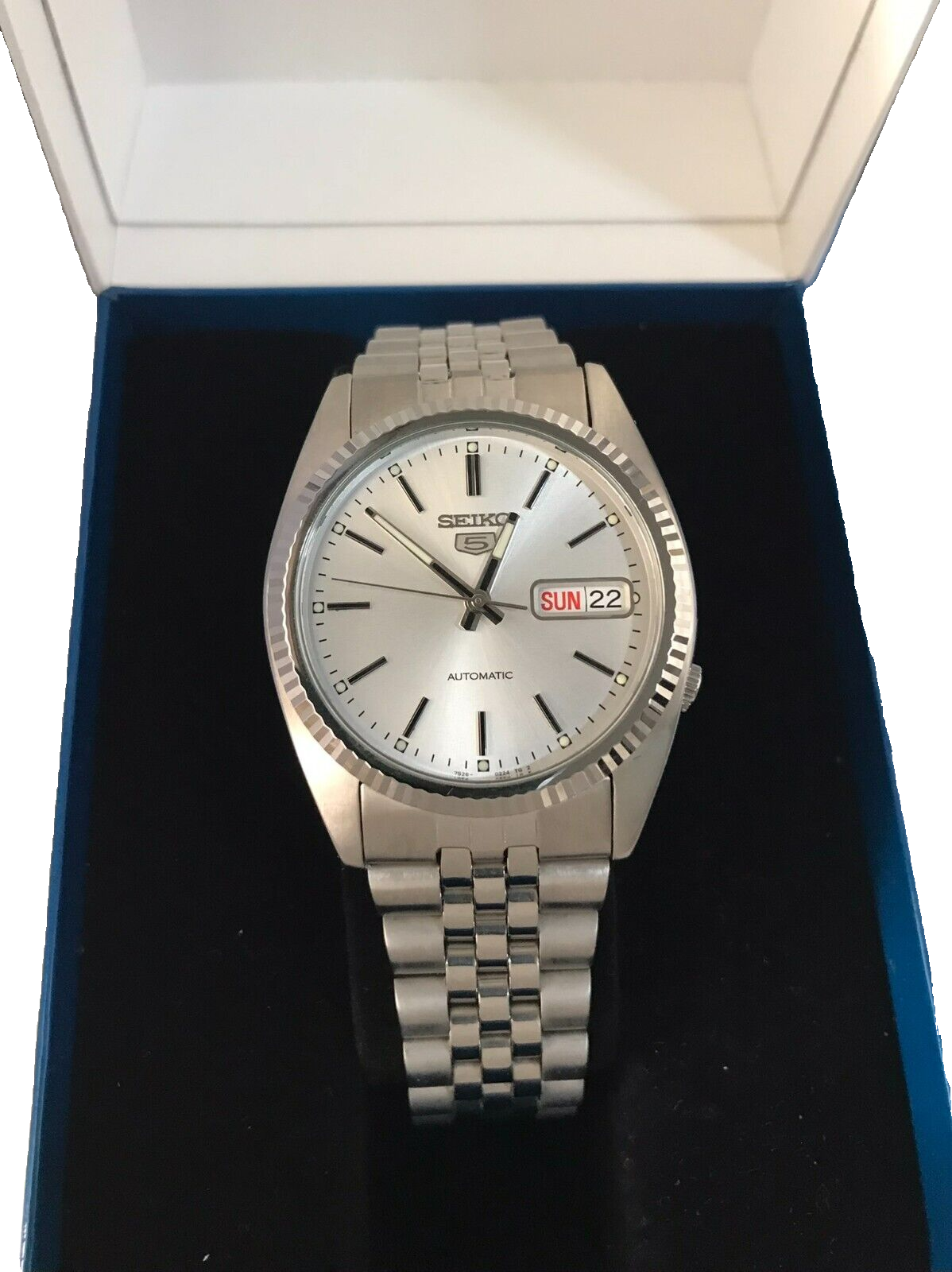 Seiko+5+Sports+Silver+Men%27s+Watch+-+SNXJ89 for sale online | eBay