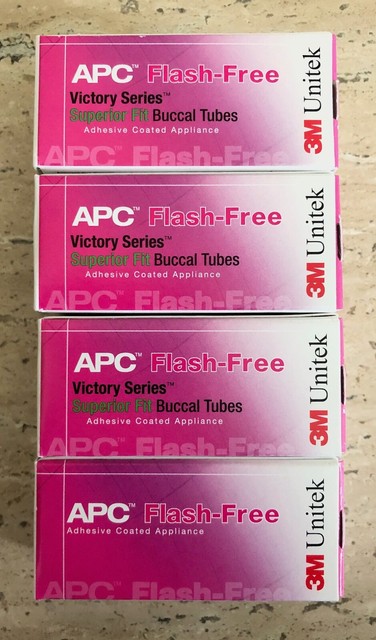 New 3M Unitek Victory Orthodontic Brackets and Tubes APC Flash Free MBT ...