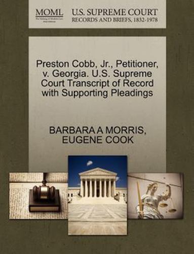 Preston Cobb, Jr. , Petitioner, V. Georgia. U. S. Supreme Court ...