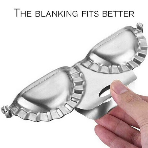 Double Dumpling Press Mold Empanada Gyoza Puff Pie Mold Maker Stainless ...