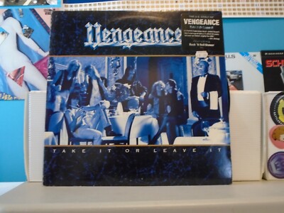 VENGEANCE-Take It Or Leave It-Vinyl LP-Promo Stamp & Hype Sticker-1988 ...