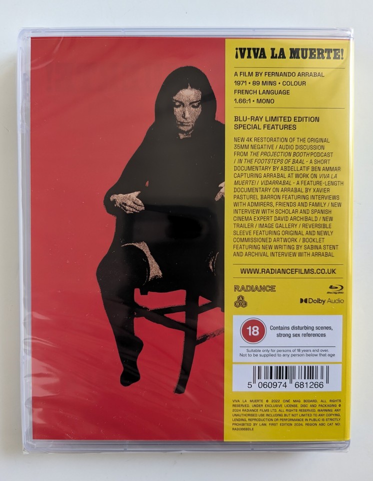 RADIANCE - Viva la Muerte! Aka Long Live Death LIMITED EDITION Blu-ray ...