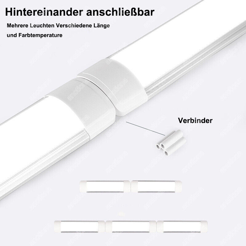 3FT LED BATTEN LIGHT STRIP LOW PROFILE SLIM FLUORESCENT FITTING LAMPS ...