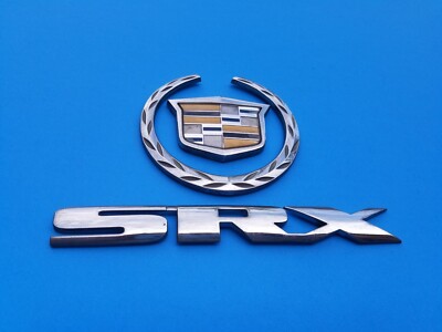 04 05 06 07 08 09 CADILLAC SRX REAR LID CHROME EMBLEM LOGO BADGE SET ...