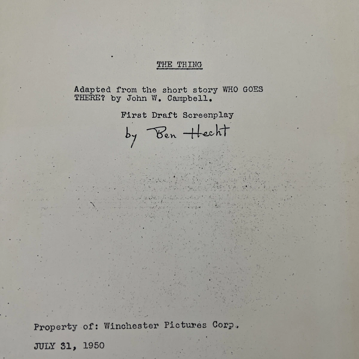 Play Script Cover