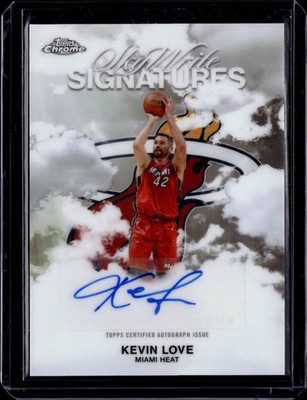 2025-26 Topps Chrome Sky-Write Signatures Refractor Kevin Love #SWS-KL ...