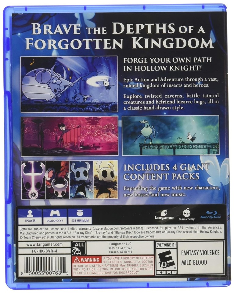 Hollow Knight - PlayStation 4 - Brand New | eBay