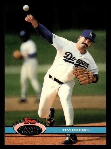 Tim Crews 1991 Stadium Club #375a Los Angeles Dodgers BASEBALL *084 | eBay