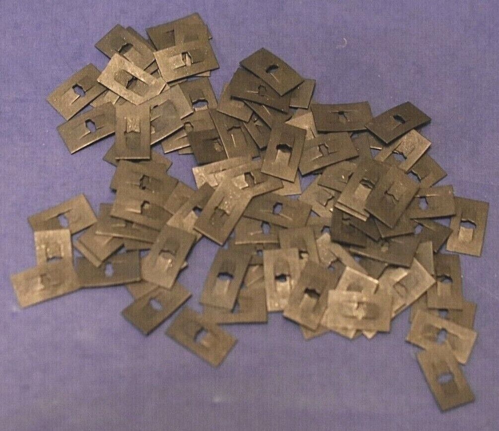 1/16" Stud Size Flat Speed Nuts 7/32" x 3/8" (100) Emblems Scripts ...