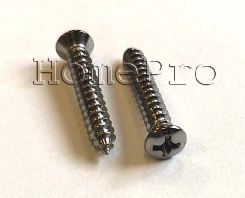 #8 x 1" CHROME "J" SMALL UNDERSIZE HEAD TRIM FINISHING SCREWS 20 pc | eBay