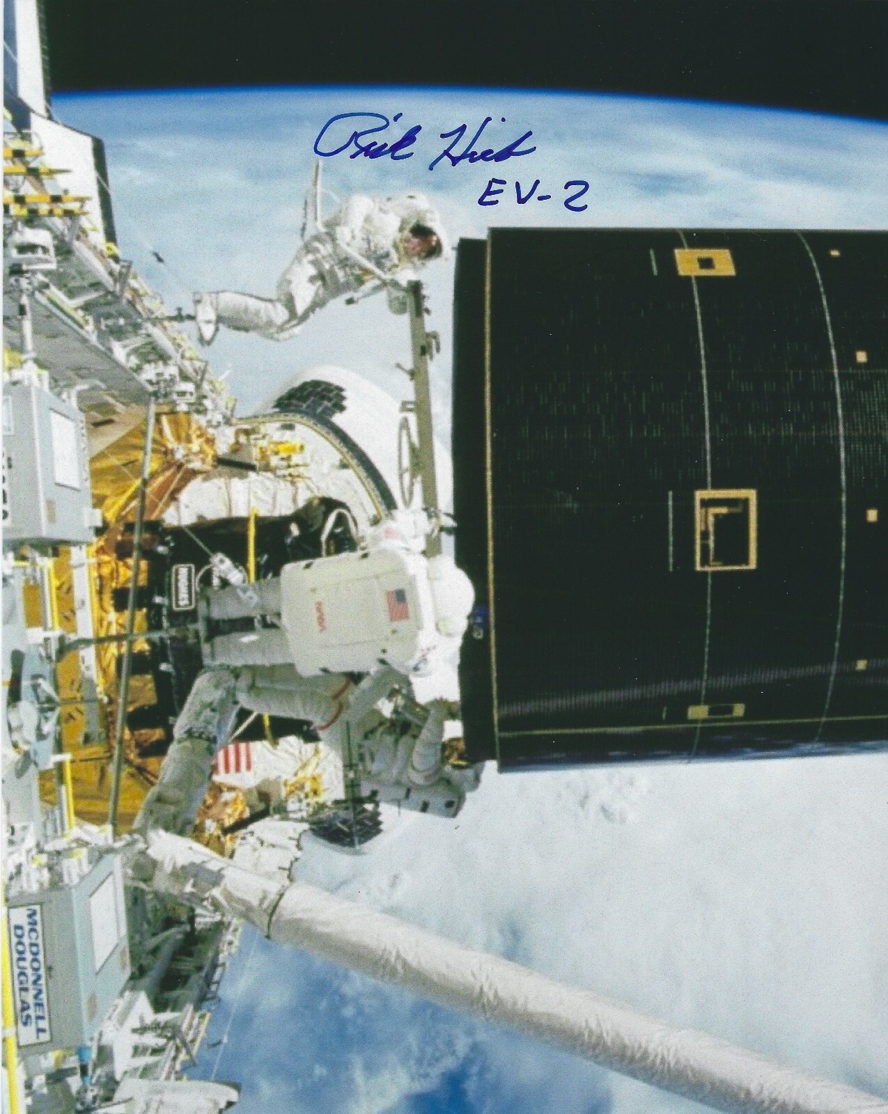 RICHARD Rick HIEB Astronaut NASA Signed 8 x 10 Photo Space Shuttle ...