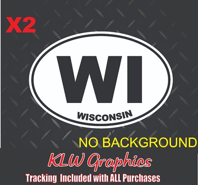 Wisconsin Oval Vinyl Decal Sticker State Car Diesel Truck Home WI USA ...