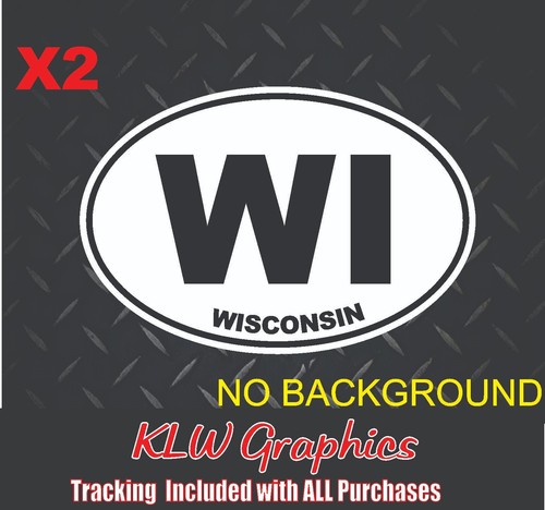 Wisconsin Oval Vinyl Decal Sticker State Car Diesel Truck Home WI USA ...