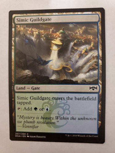 MTG Magic The Gathering Card Simic Guildgate Land Gate Ravnica ...