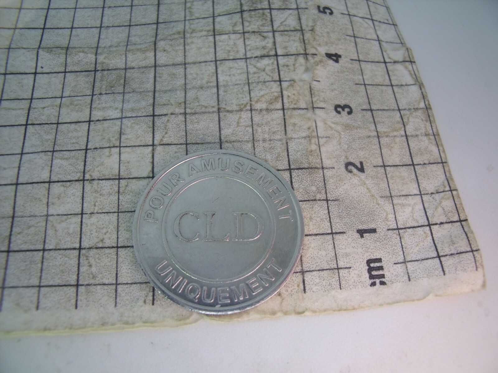 Jeton Token CLD POUR AMUSEMENT UNIQUEMENT FETE FORAINE / FUN FAIR TOP ...