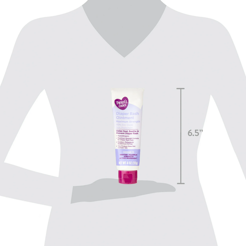 Parent's Choice Diaper Rash Ointment, 40% Zinc Oxide, Baby Skin Care, 4 ...