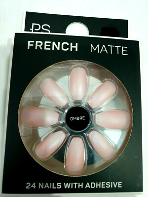 PRIMARK OMBRE FRENCH MATTE FALSE NAILS 24 PACK SET - Brand New | eBay UK
