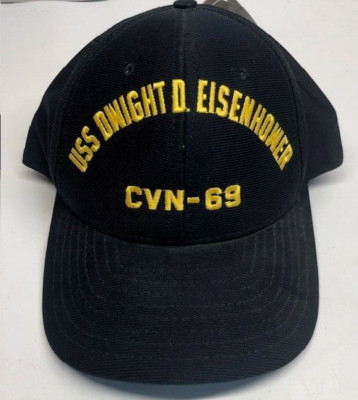 USS DWIGHT D. EISENHOWER CVN-69 NAVY SHIP HAT MILITARY SNAP BACK HAT ...