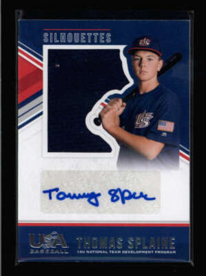 THOMAS SPLAINE 2018 PANINI STARS & STRIPES USA ROOKIE JERSEY AUTO #/199 ...