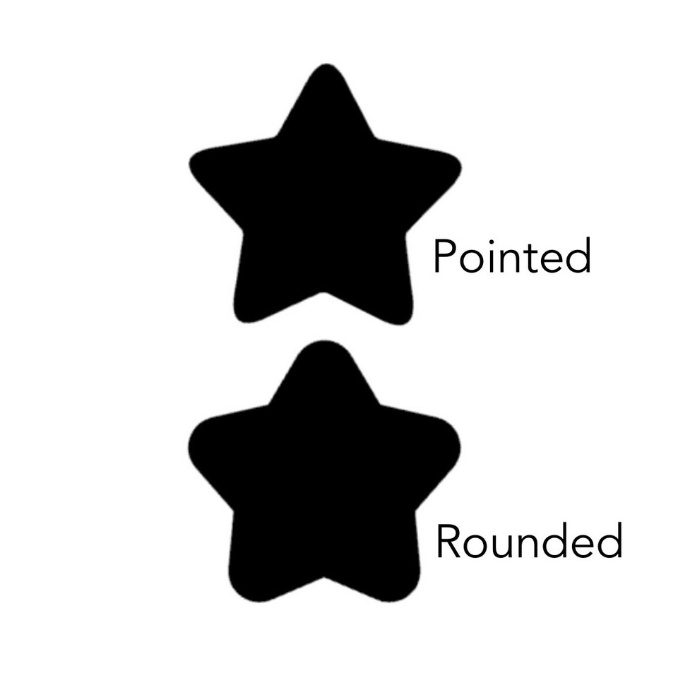 White Star Stickers! - 1/4" to 3 inch | eBay