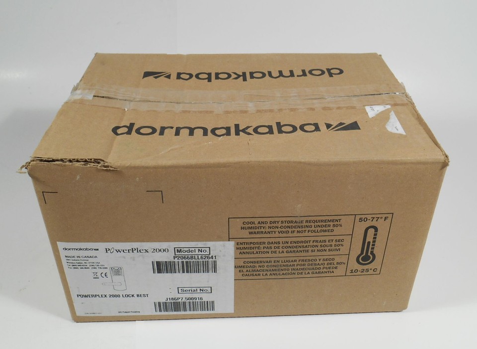 Dormakaba Powerplex 2000 Electronic Lockset P2066BLL62641 | eBay