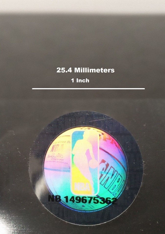 NBA Logo STICKER LOGOMAN Rainbow Hologram Official License Authenticity ...
