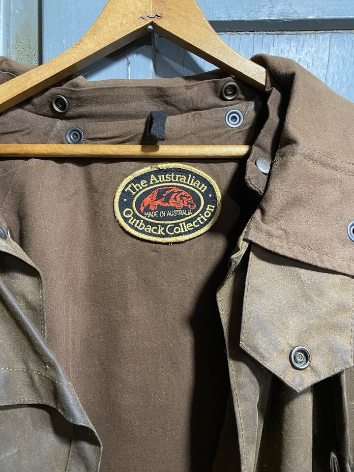 Australian Drover Coat Vintage 1980s Oilskin | eBay