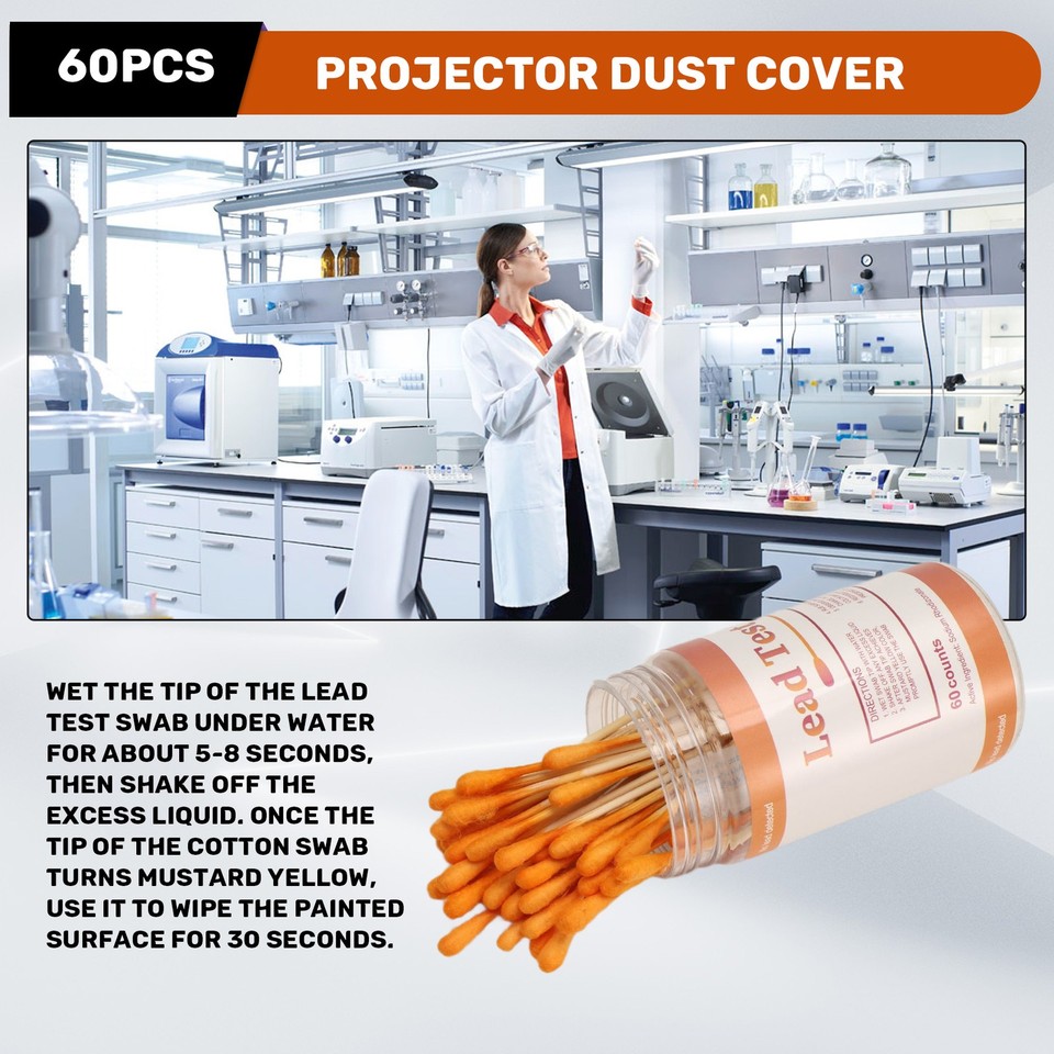Lead Paint Test Swabs Kit: 60 Pcs Lead Test Kit Swabs, Home Lead Test ...