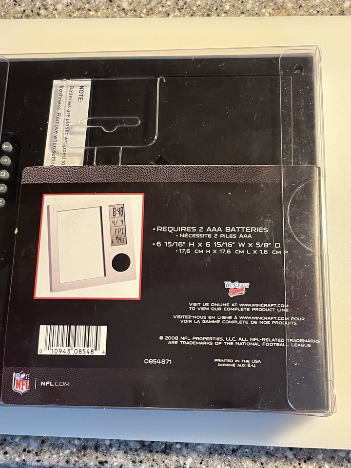 Steelers NFL Desk Clock New In Original Box Pittsburgh | eBay