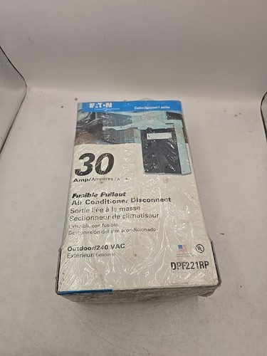NEW EATON DPF221RP 30A Fusible Pullout AIR CONDITIONER DISCONNECT ...