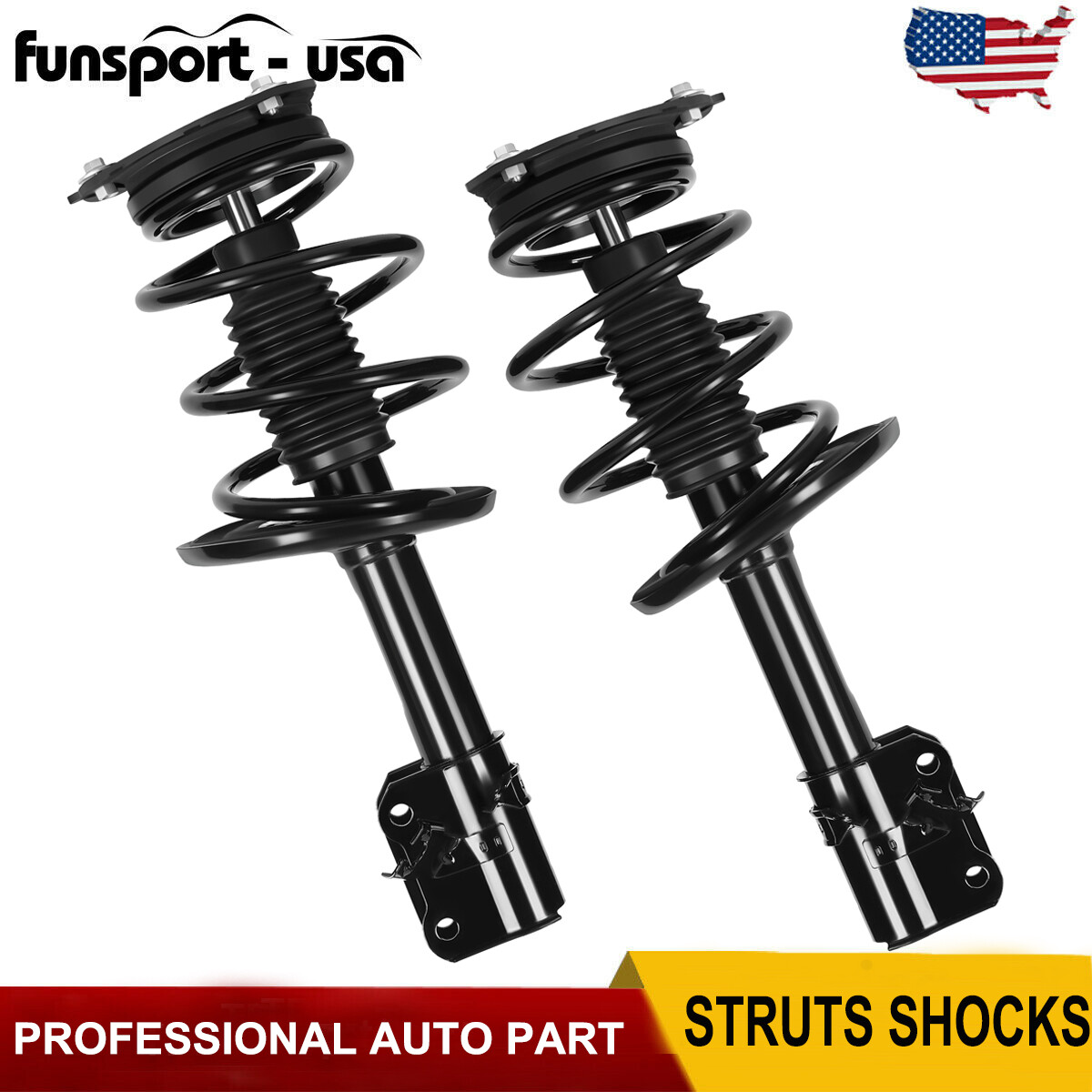 2Pcs Front Shocks Struts Assembly For 2009 - 2014 Nissan Maxima Sedan 3 ...
