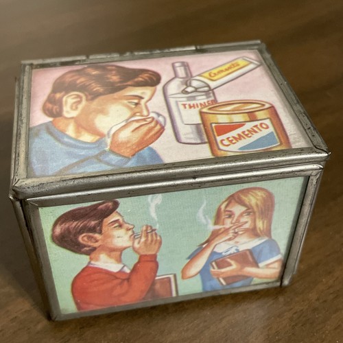 Vintage Rare Sick Humor Metal Drug Pill LSD Storage Stash Box Made In ...