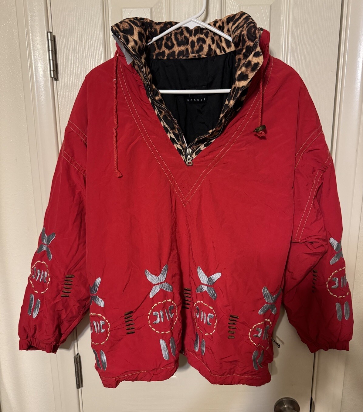 Rare Ladies Bogner Aztec Cheetah/Leopard Ski Jacket - Gem