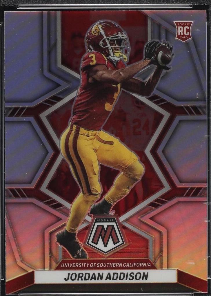 2023 Panini Mosaic Draft Picks - Jordan Addison #14 Silver Prizm (RC ...