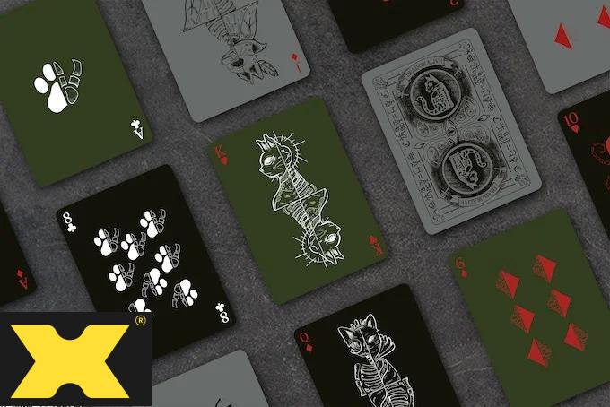 Schrodinger's Cat (Alive Green Edition) Playing Cards by Overhand.card ...