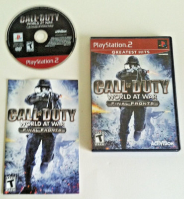 Call of Duty: World at War Final Fronts (PlayStation 2) Complete with ...