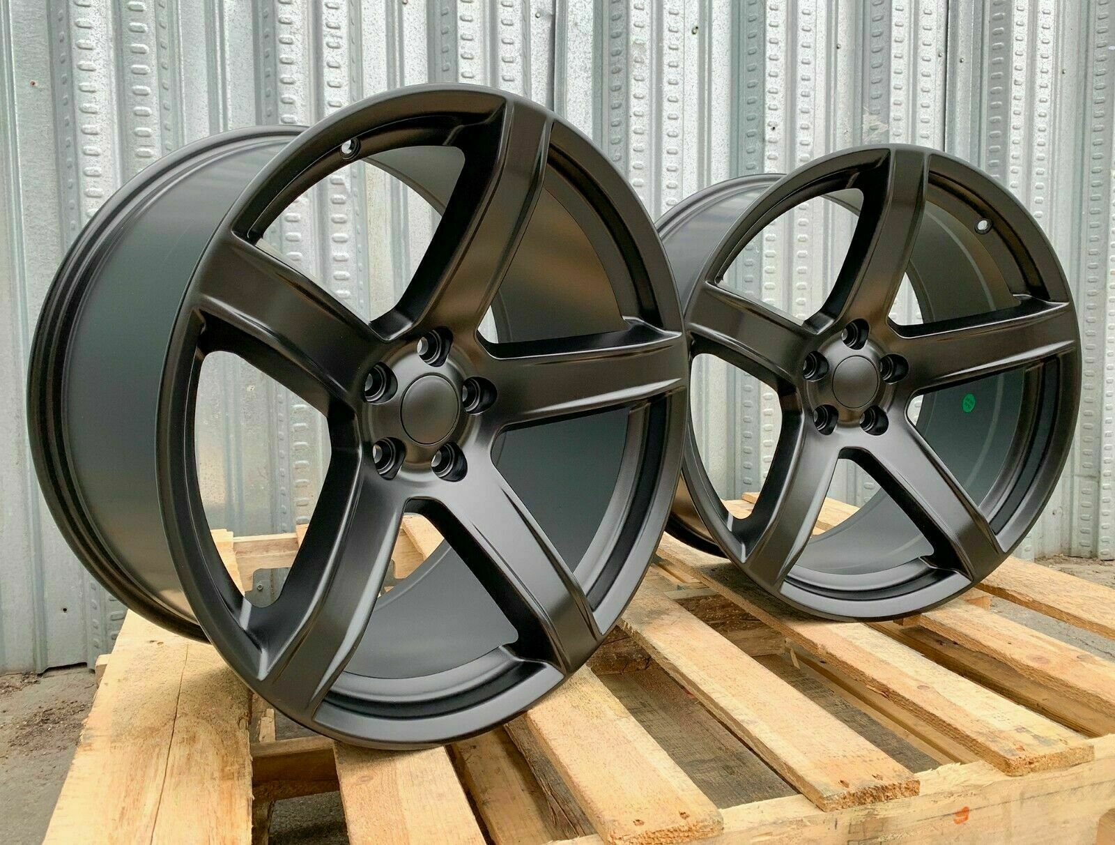 20x9.5 20x11 Hellcat HC2 Wheels Satin Black Flow SRT Rims Fit ...