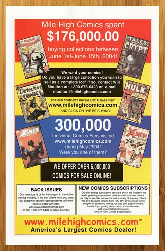 2004 Mile High Comics Vintage Print Ad/Poster Batman Spider-Man Hulk ...