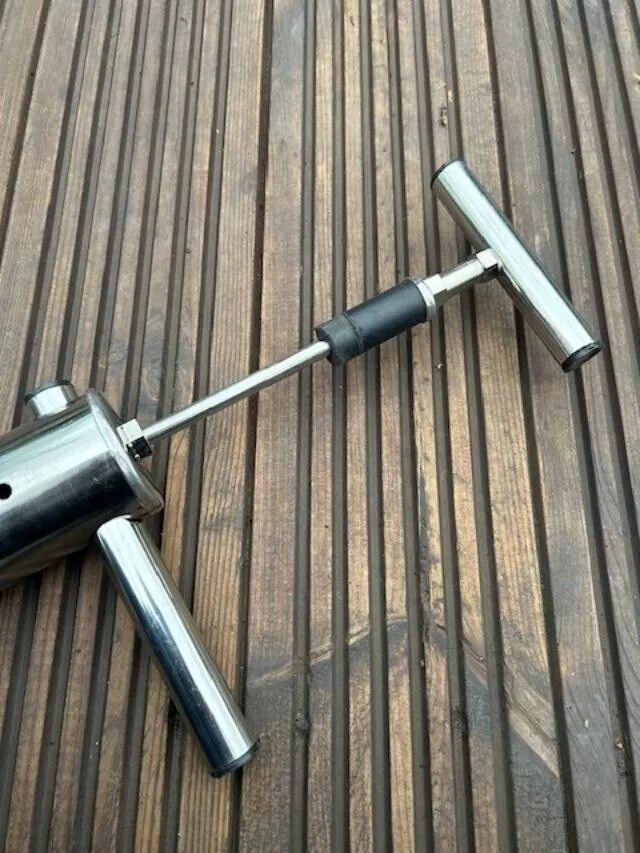 Sea Fishing BAITPUMP Stainless Bait Lugworm Pump Ragworm Pump SLIM LONG ...