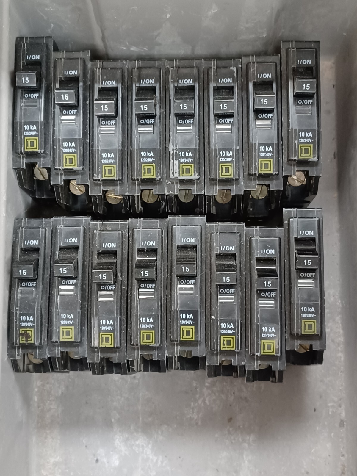 Square D Type QOB 15 Amp Circuit Breaker 1 Pole 10K | eBay