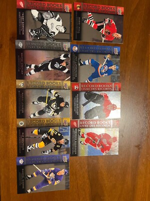 2022-2023 TIM HORTONS UPPER DECK LEGENDS 9 RECORD BOOKS INSERTS GRETZKY ...