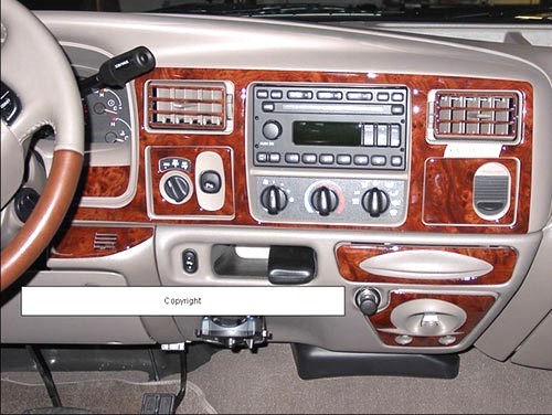 FIT FORD F 250 F 350 1999 2000 01 2002 2003 2004 INTERIOR CAR WOOD DASH ...