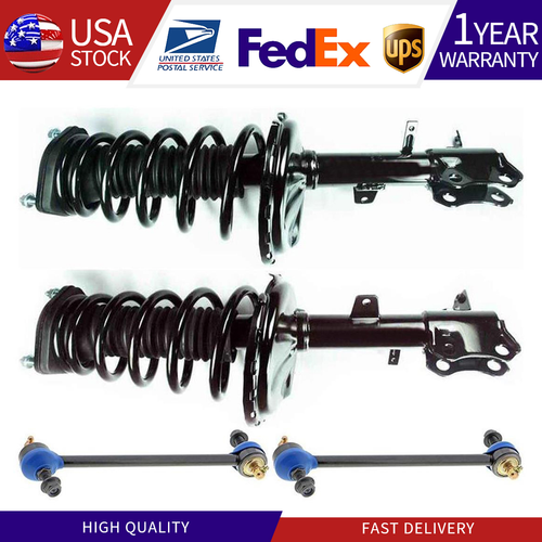 Rear Complete Struts and Sway Bar Link Kit 4X Set FCS For 07-08 Lexus ...