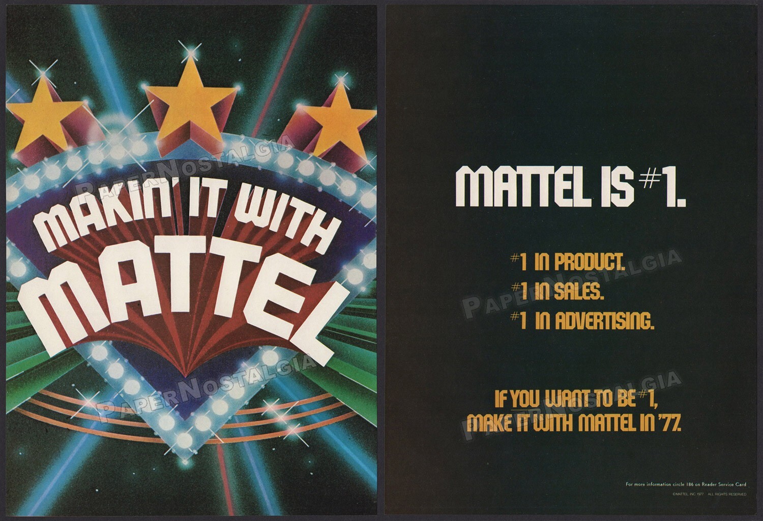 Makin' it with MATTEL - Original 1977 Trade print AD / ADVERT__ Toy ...
