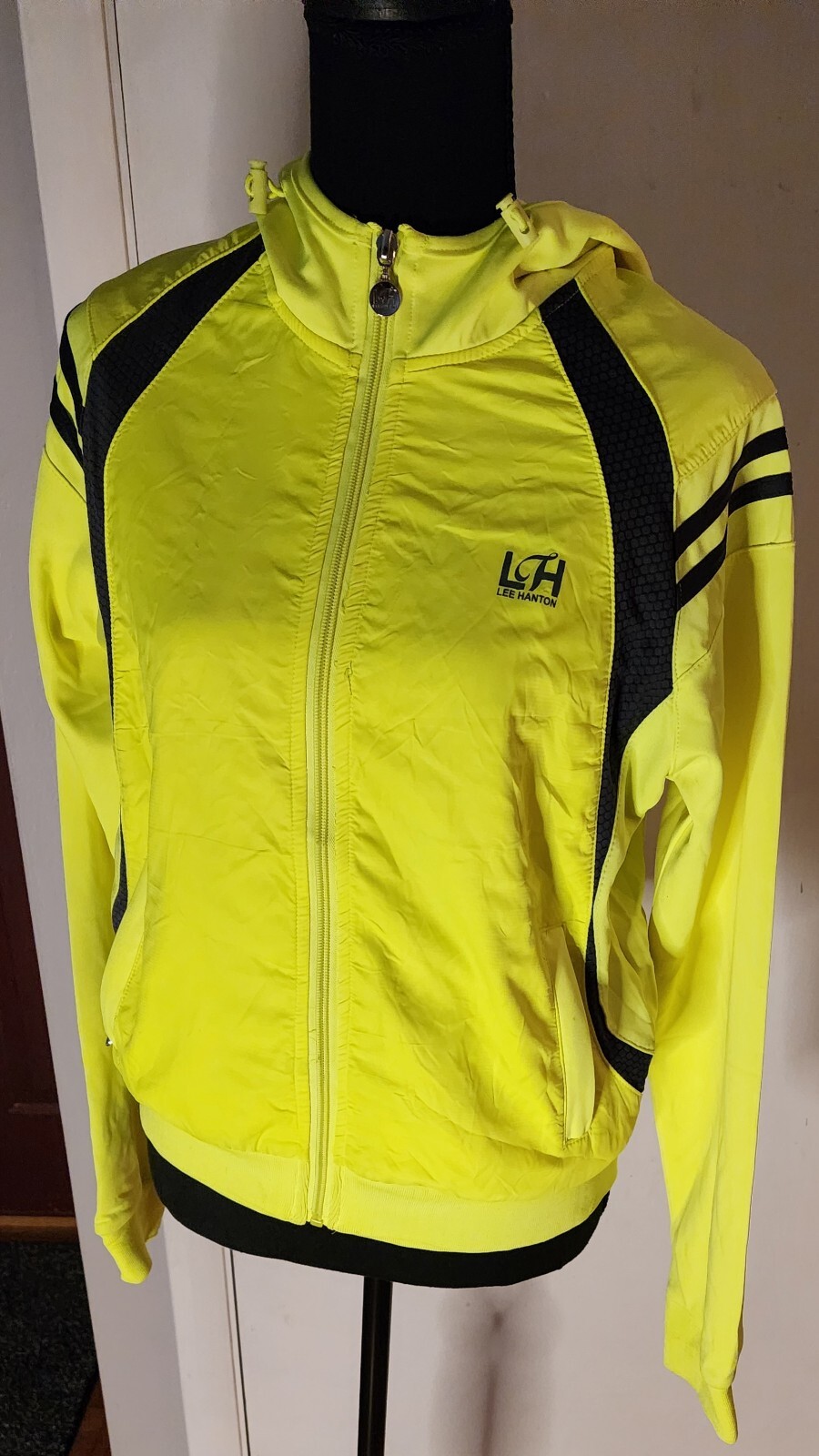 Lee Hanton Women's Large Zip Front Athletic Jacket - Running Yellow ...