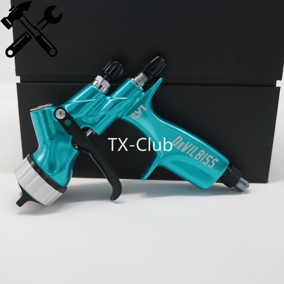 For Devilbiss Spray Gun HVLP Blue CV1 1.3mm Nozzle Car Paint Tool ...