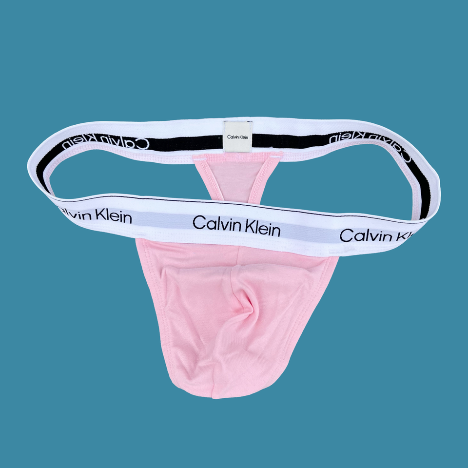Calvin Klein CK mens pink Icon cotton G-string thong underwear S M L XL ...