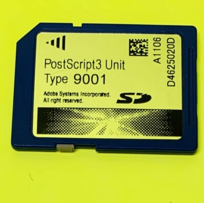 Ricoh PostScript3 Type 9001 for MP 6001 7001 8001 9001 LD360 370 9060 9070 + OEM | eBay